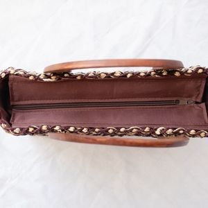 Handmade | Bags | Abaca Woven Handmade Hand Bag With Wooden Handles ...